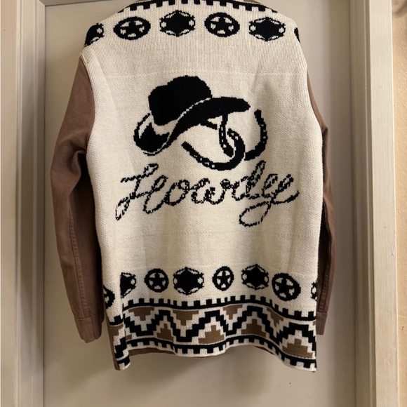 wild Mary | Jackets & Coats | Wild Mary Tan Denim Jacketed With Knit ...